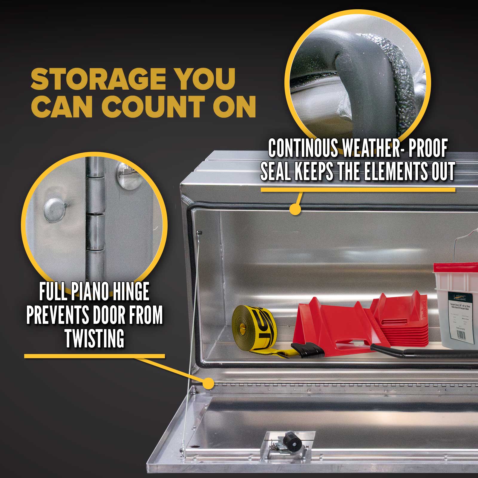 Sturdy-Lite Wrecker Trailer Tool Box 24" x 24" x 36"