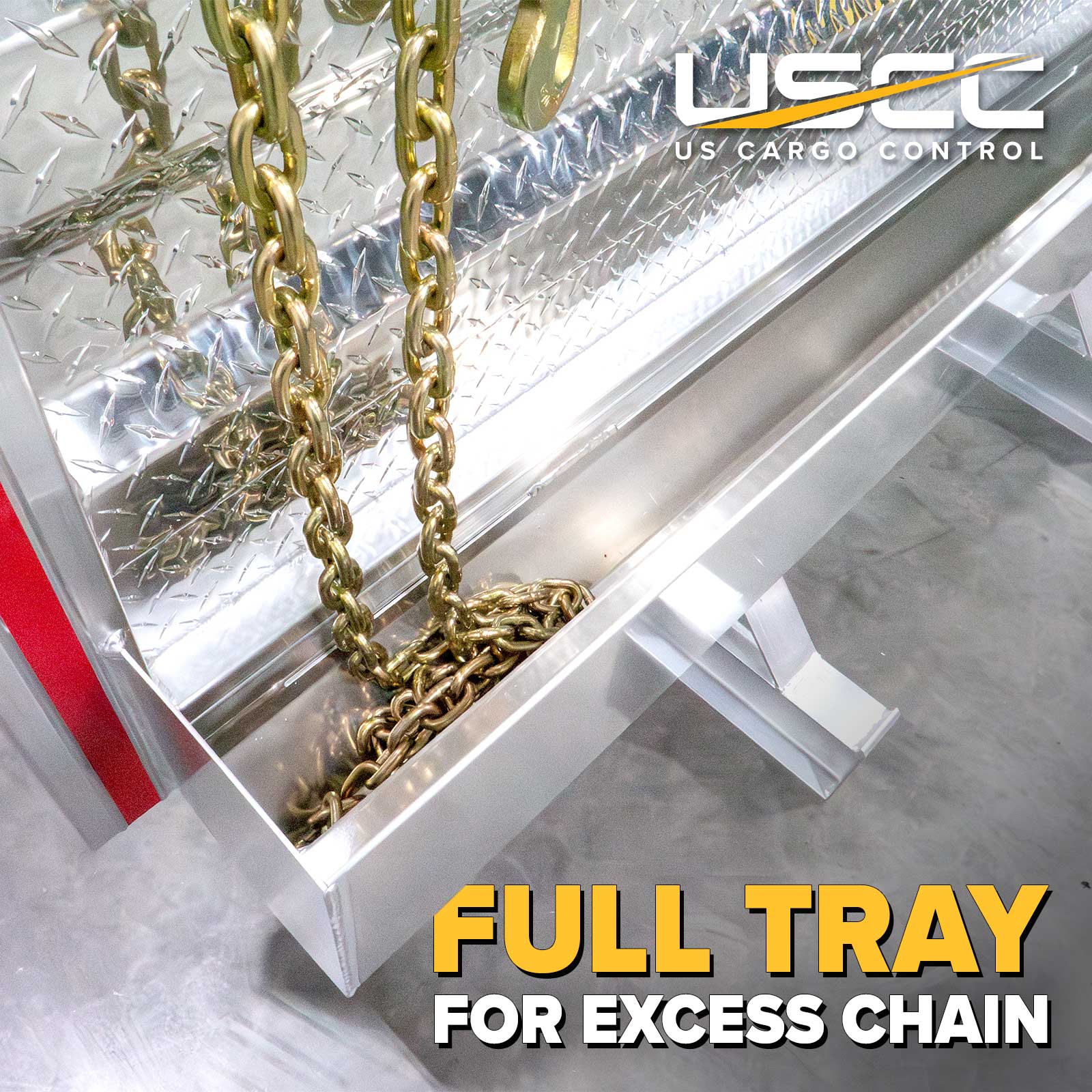 Sturdy-Lite 68" x 80" Semi Headache Rack | Full Tray & 2 Chain Hangers