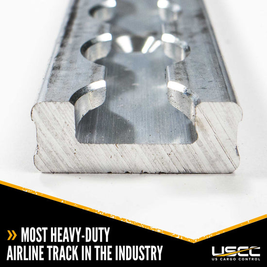 12' Heavy Duty Airline-Style L-Track | Aluminum