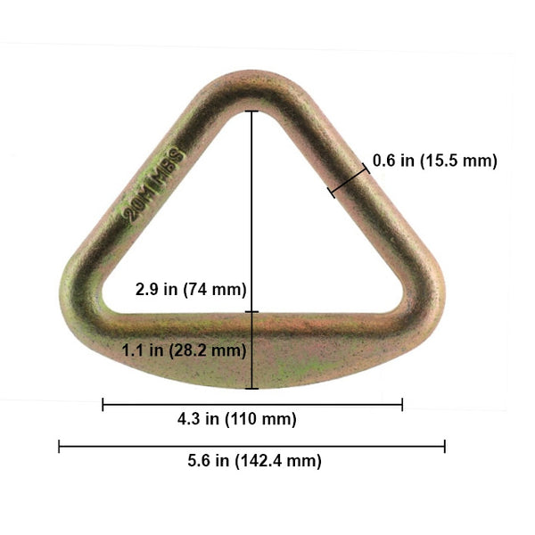 4" Forged D-Ring | 20,000 lbs. BS