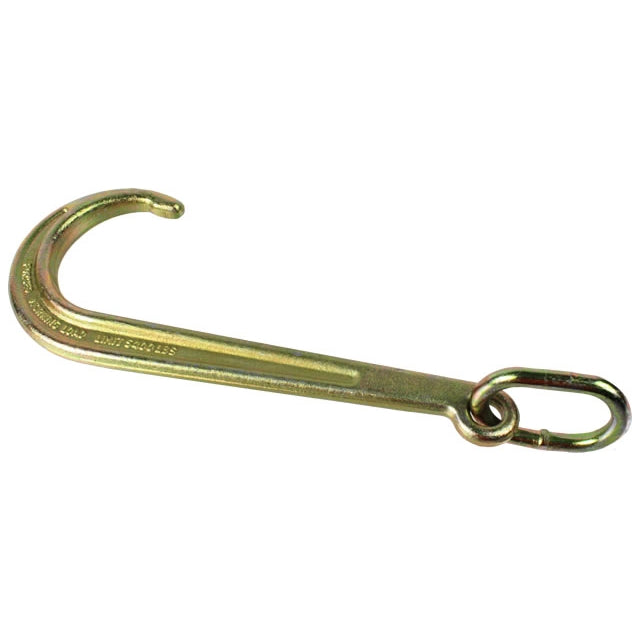 Forged Tow Hook 14" Steel w/ O-Ring | 16,200 lbs. Break Strength