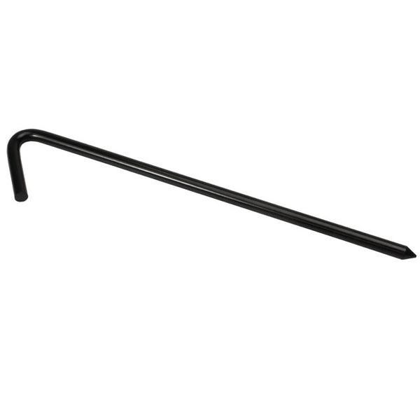 Backpacking Tarp Stakes - 5/16" x 10" Steel Tarp Stake w/ Black Finish