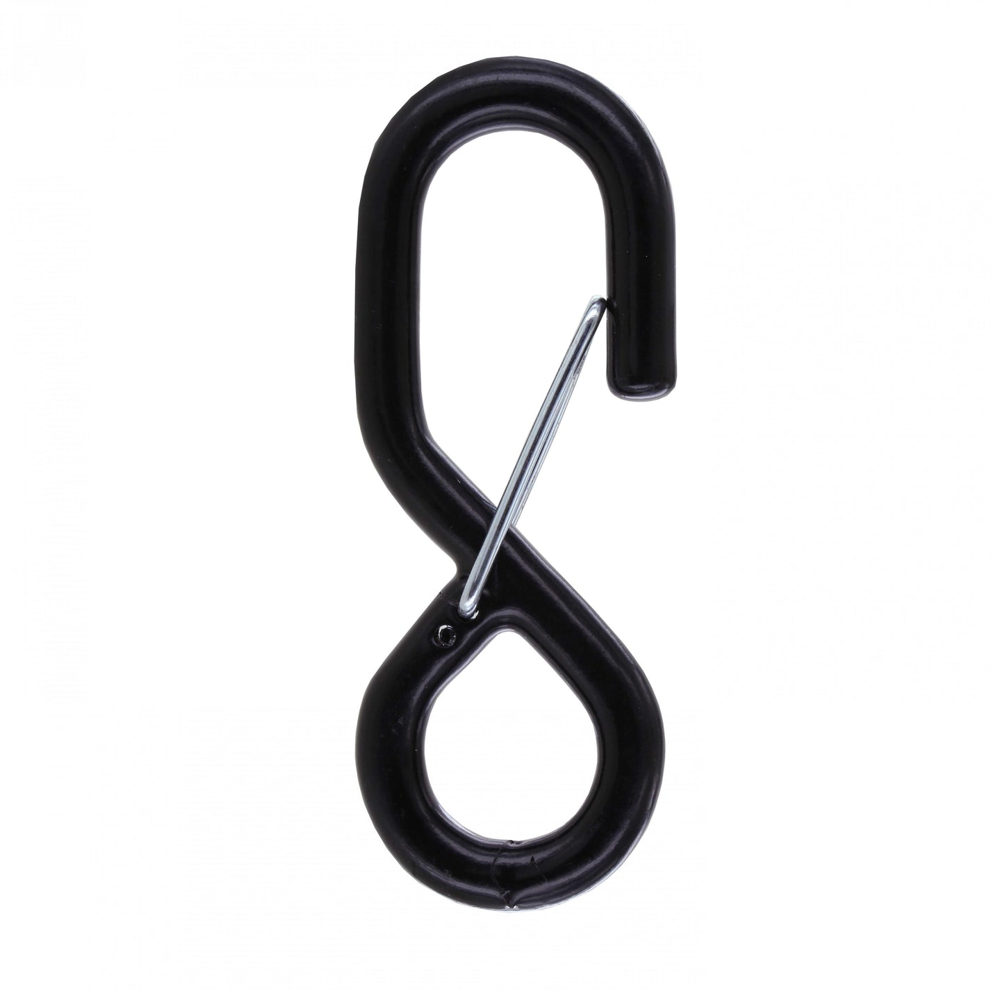Heavy Duty Vinyl Coated S-Hook w/ Keeper: 2,000 lbs. BS