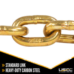 3/8" Grade 70 Tie Down Chain | Transport Chain By the Foot | USCC