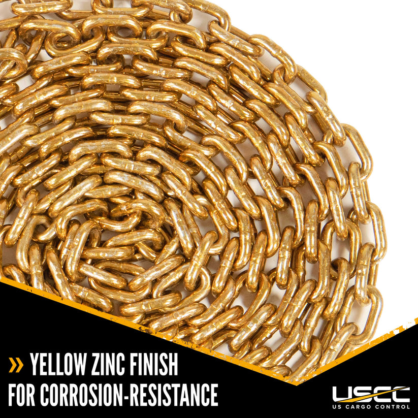 3/8" Grade 70 Tie Down Chain | Transport Chain By the Foot | USCC