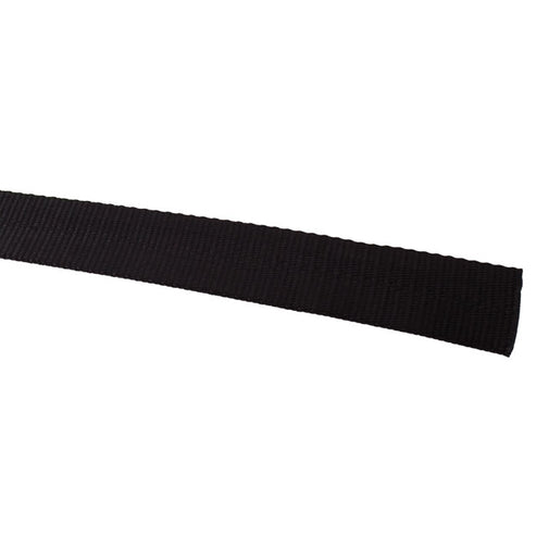 Black Polyester Web - 2" 12K Cargo Webbing