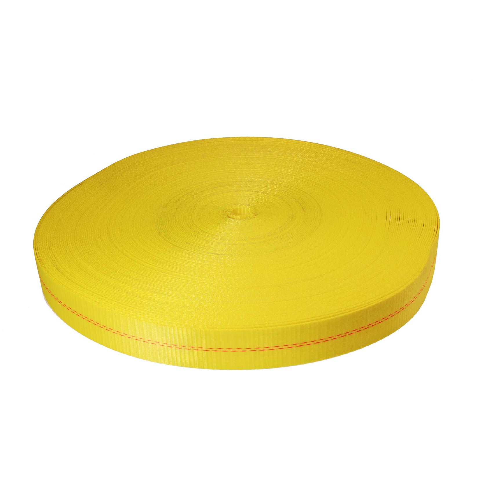 2" 12K Polyester Cargo Webbing - Linear Foot - Yellow