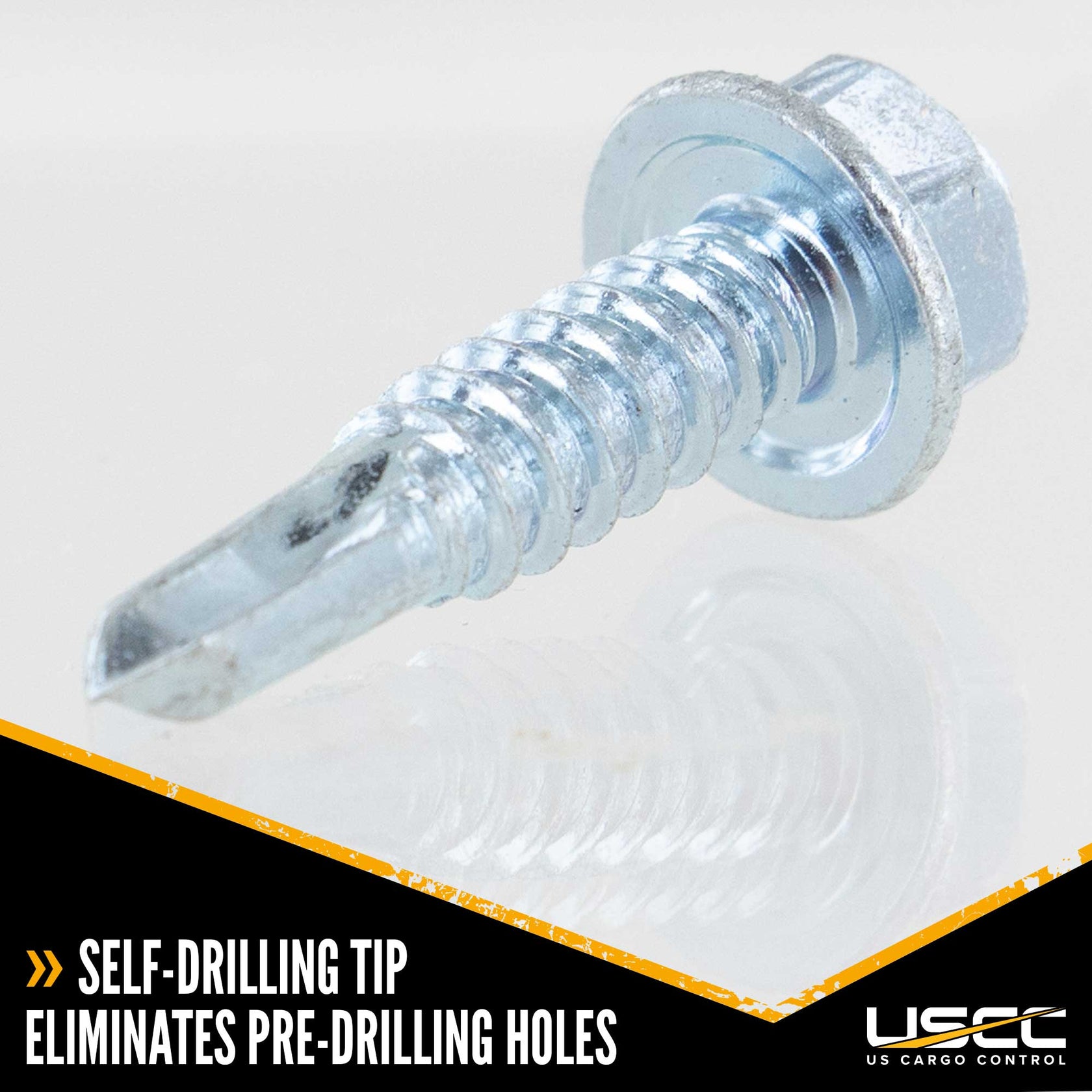 E-Track Screw Pack 1" Hex Screw w/ Self Drilling Tip (10 pack)