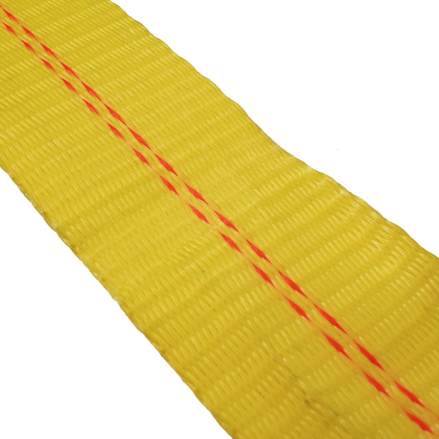 Yellow Polyester Web - 2 x 300' 12K Cargo Webbing