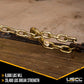 3/8" X 9.62' G70 Transport Chain | Tie Down Chain with Clevis Grab Hooks