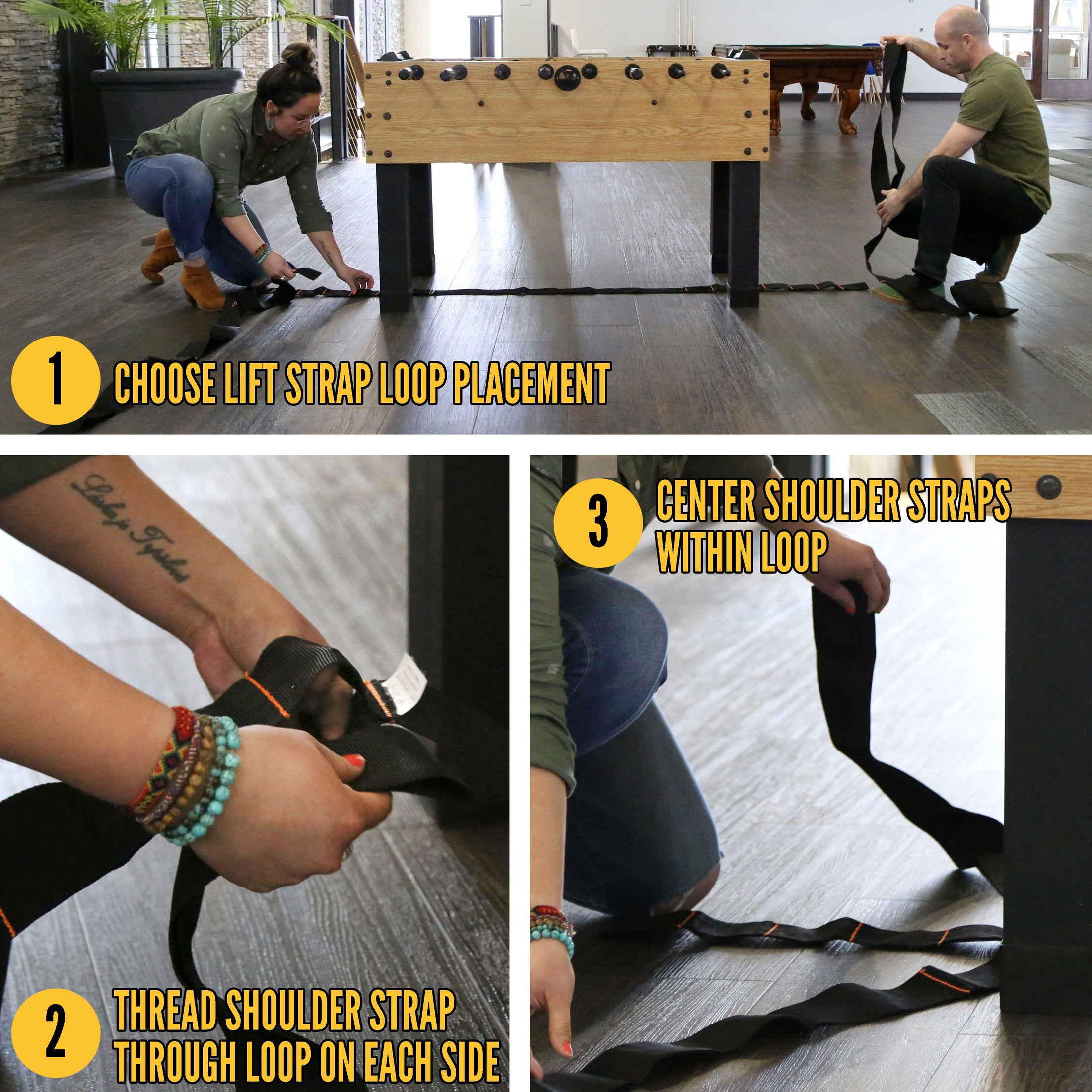 TeamStrap, Furniture Moving & Lifting Straps - Shoulder Lifting Straps