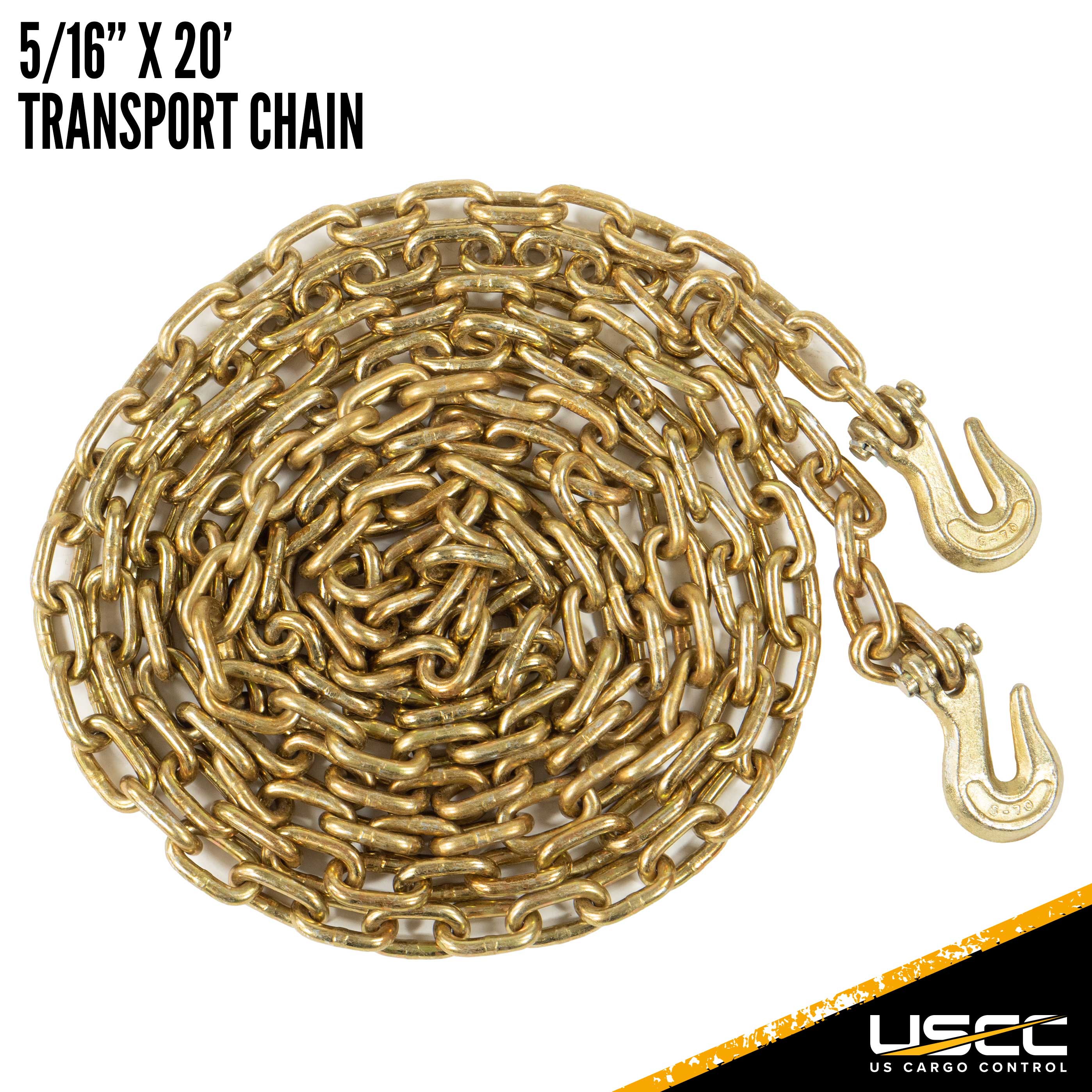 Grade 70 5/16" x 20' Chain-Ratchet Binder Package