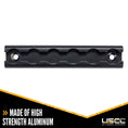 Black L-track - 6" Black L-track