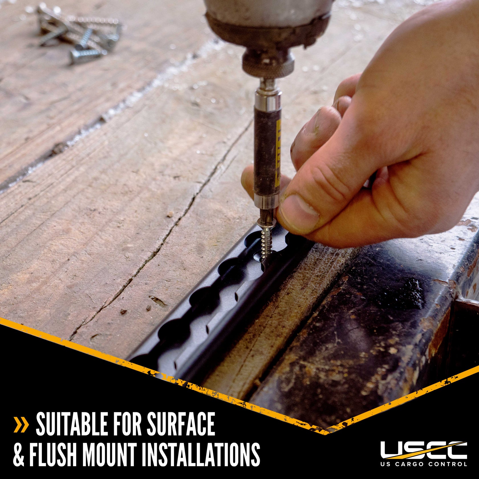 6" Aluminum L-Track | Black Anodized Finish