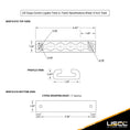 Black L-track - 6" Black L-track