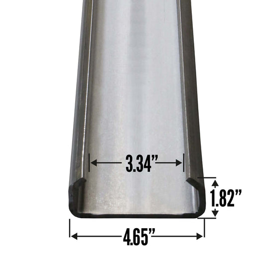 Sliding Winch Track - 6' Steel Sliding Winch Track | C Track Steel