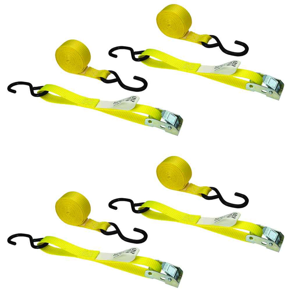1" S Hook Ratchet Straps | 1" S Hook Tie Down Straps