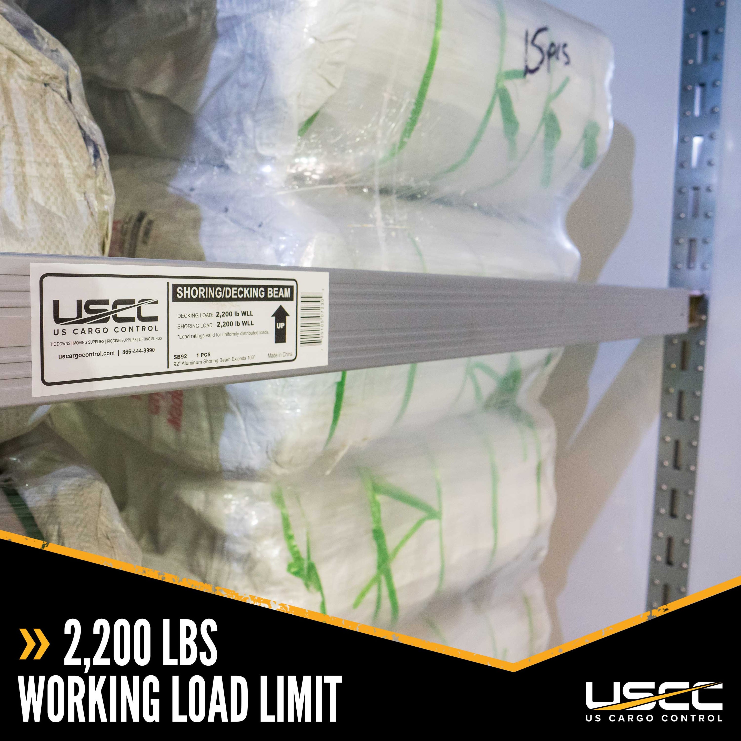 92" Adjustable Aluminum Shoring Beam - Extends to 103" - 4 Pack