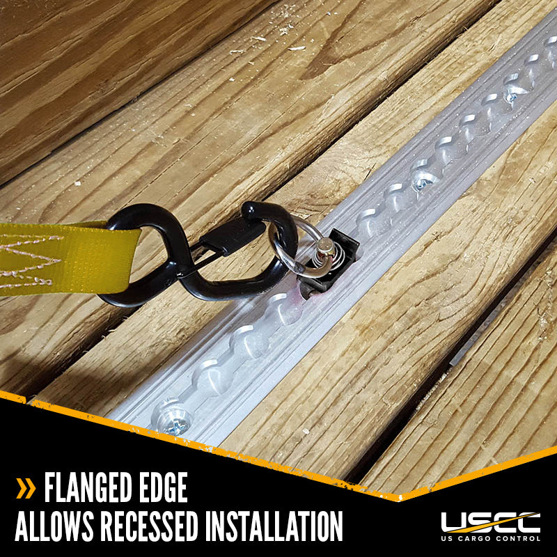 96" Flanged L-Track | Aluminum