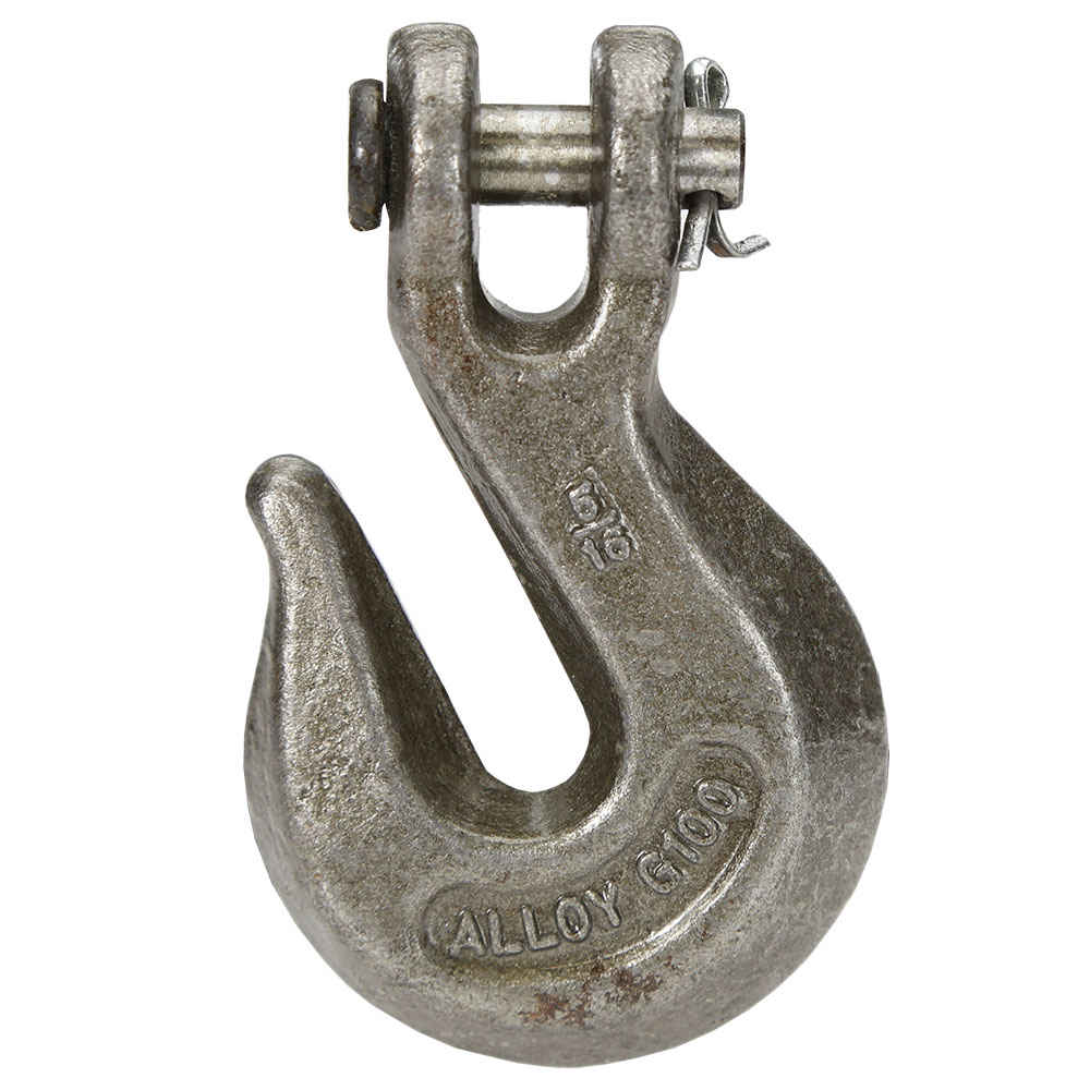Grade 100 1/2" Tie Down Chain Clevis Grab Hooks | 60,000 lbs. BS