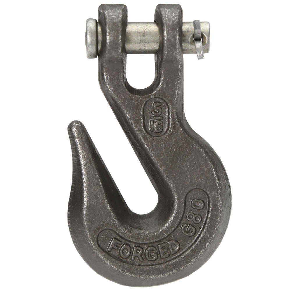 Grade 80 3/8" Tie Down Chain Clevis Grab Hooks | 24,800 lbs. BS