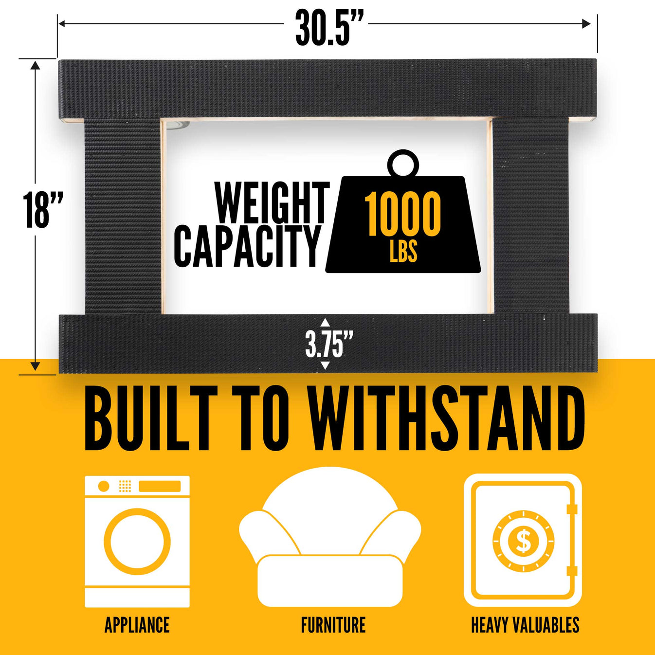 H-Dolly 4 Wheel 18X30 - Mover Grade [HD4014]