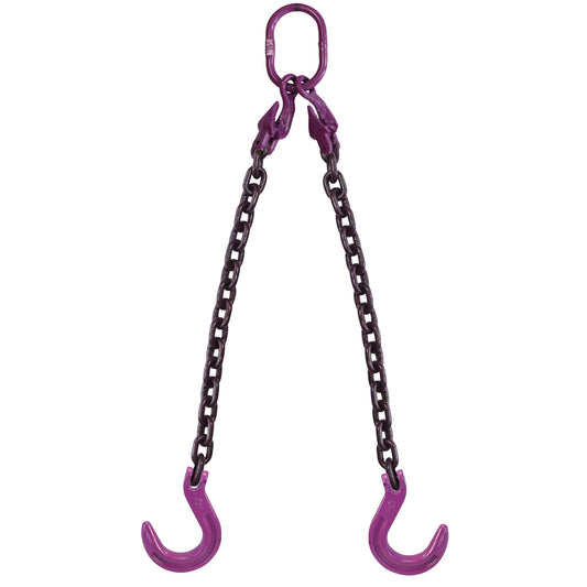 2 Leg Adjustable Chain Lifting Slings - Grade 100