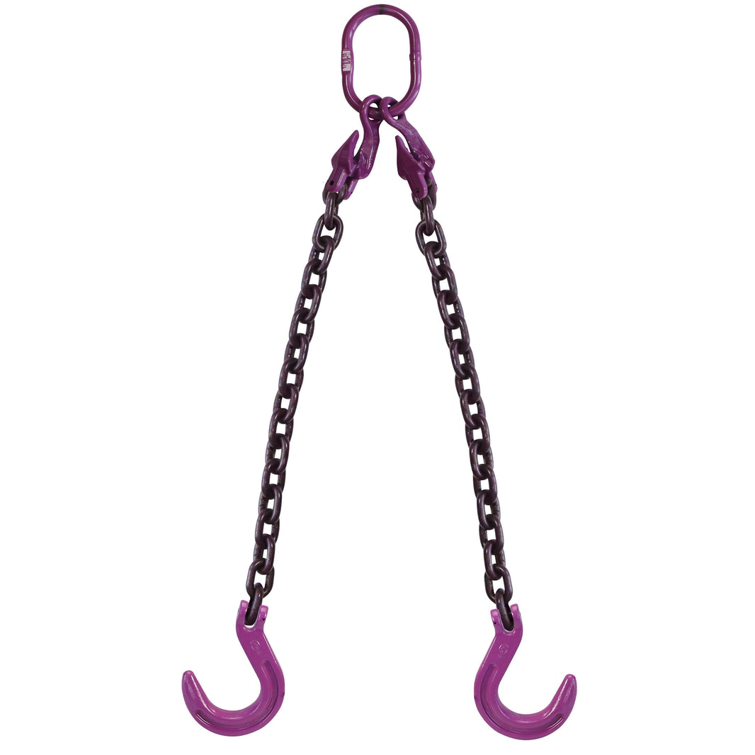 2 Leg Adjustable Chain Lifting Slings - Grade 100