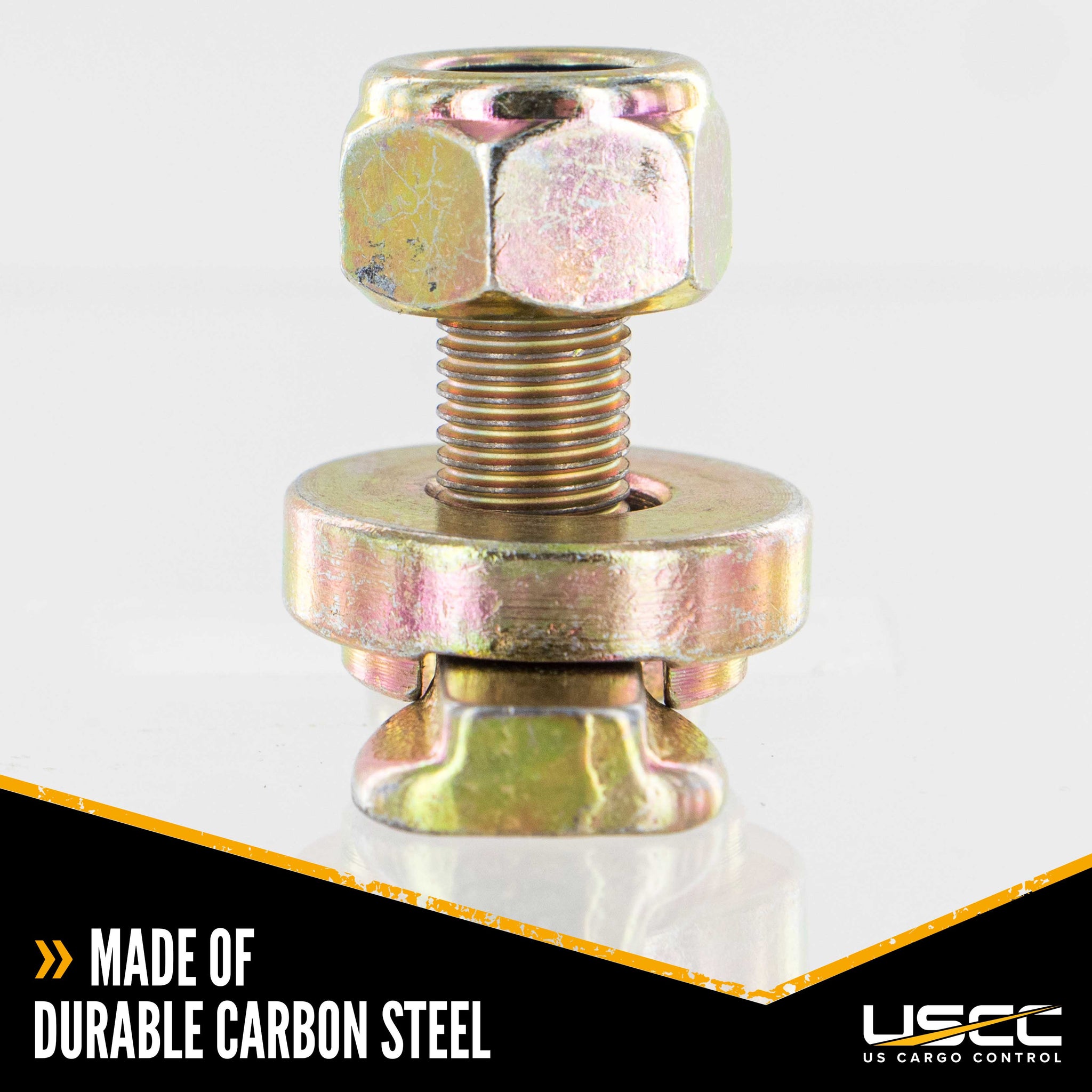 L-Track Double Lug Threaded Stud Fitting | 5,500 lbs. Break Strength