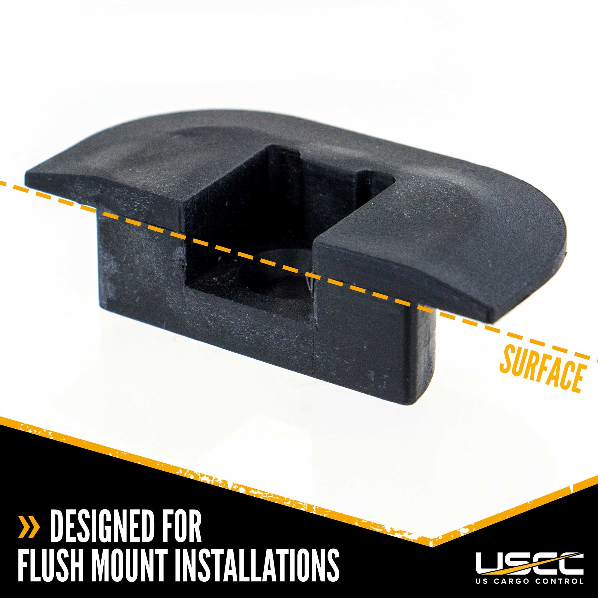 Recessed L-Track Flanged End Cap