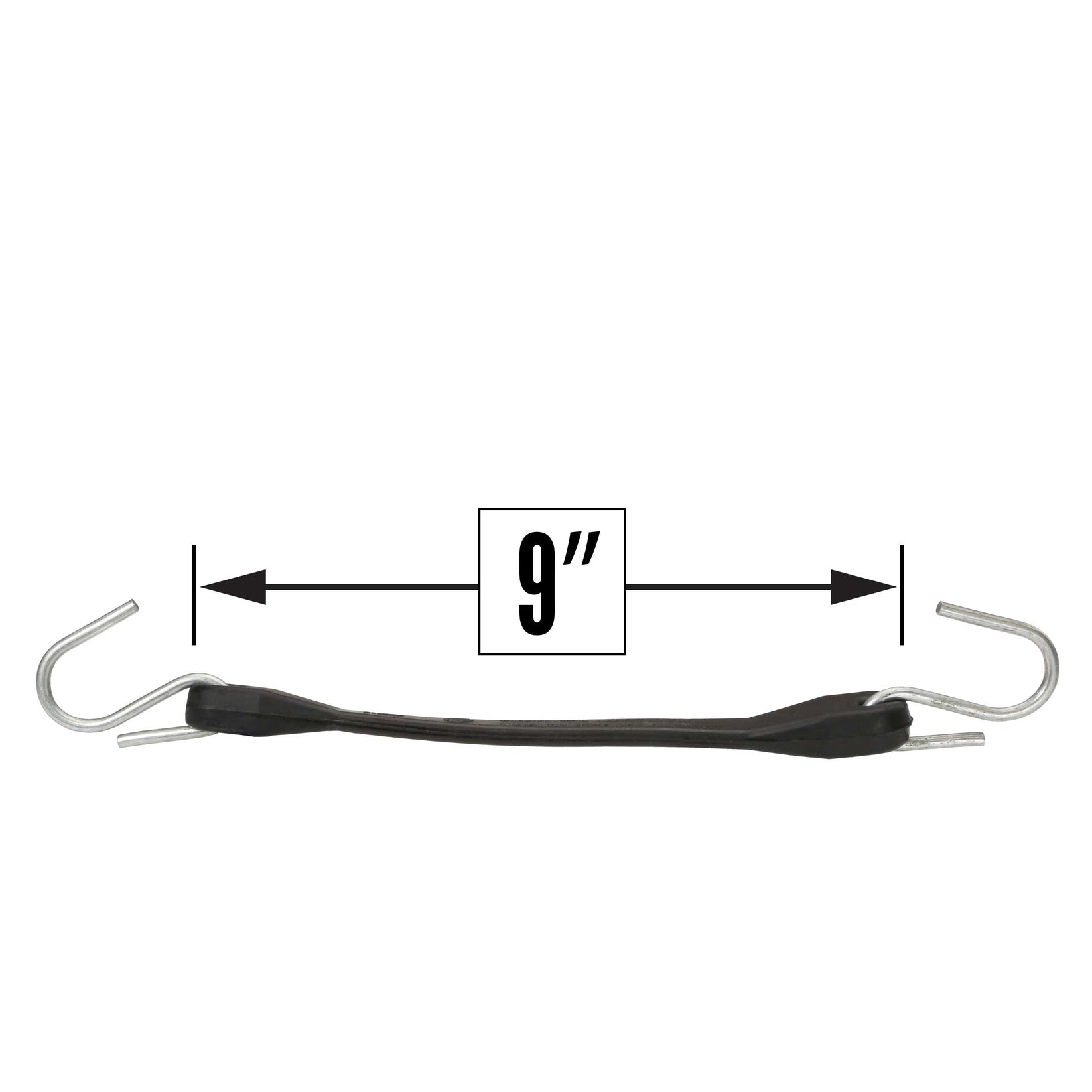 9" Rubber straps with hooks (10-Pack) Rubber Straps