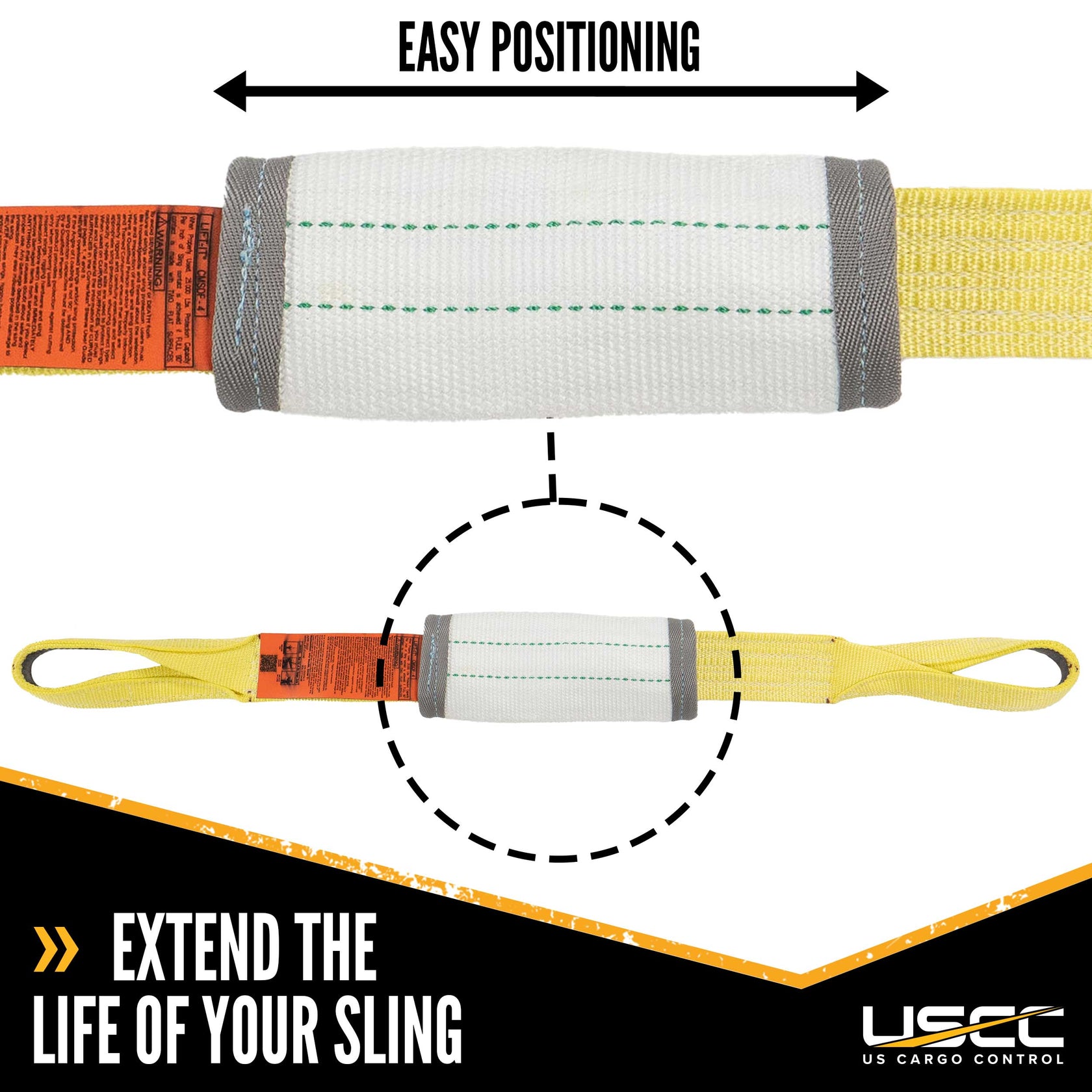 CornerMax® Wear Sleeve for 2" Webbing | Lifting Sling Protector | 12"