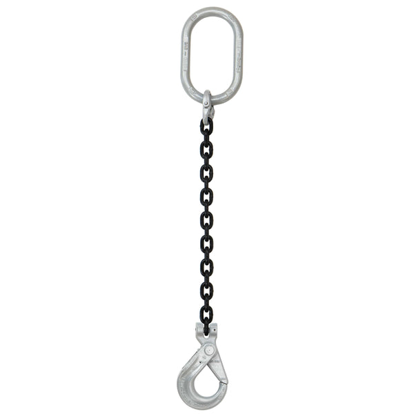 5/8" x 3' Domestic 1 Leg Chain Sling w/ Crosby Self-Locking Hook