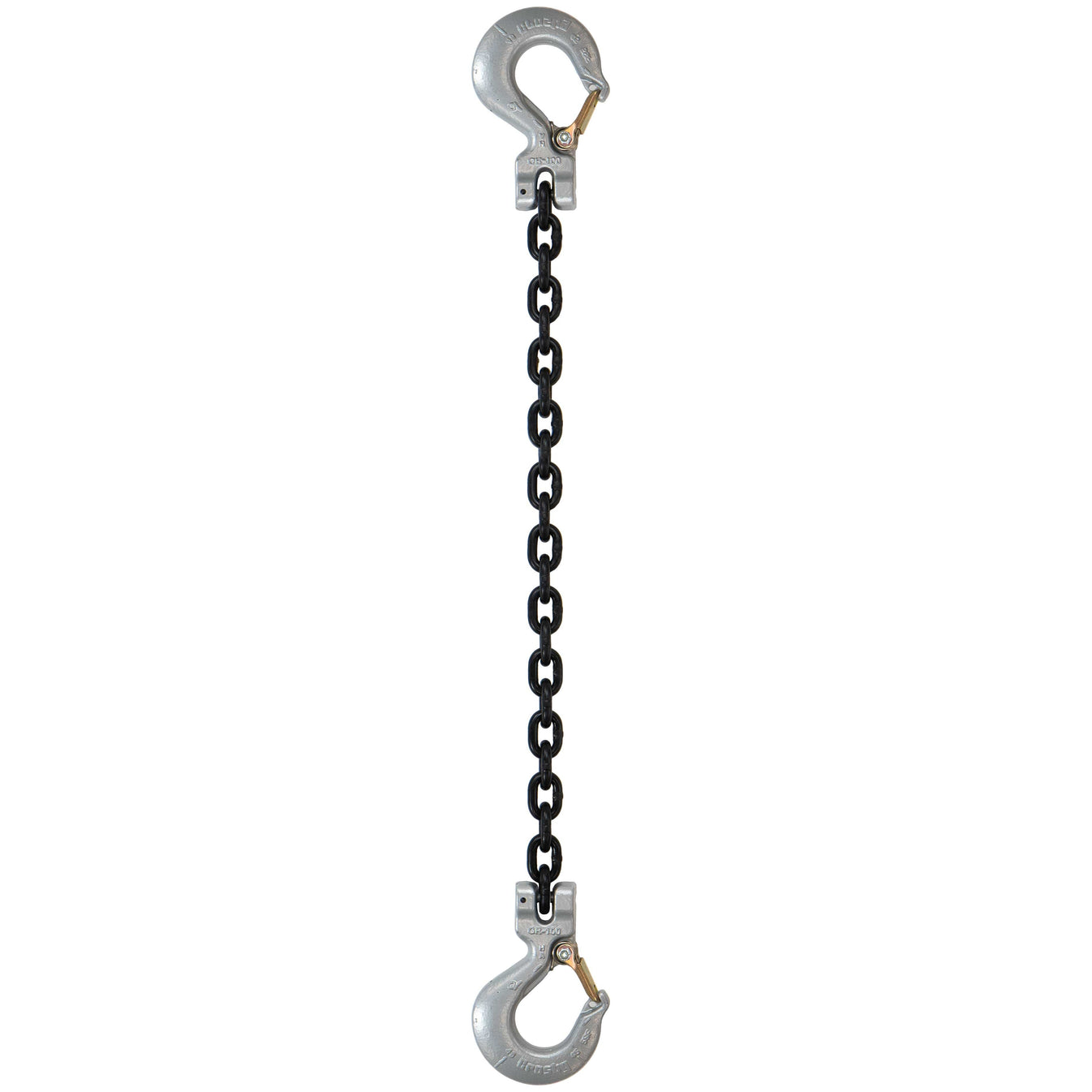 5/8" x 16' Domestic 1 Leg Chain Sling w/ Crosby Sling & Sling Hooks