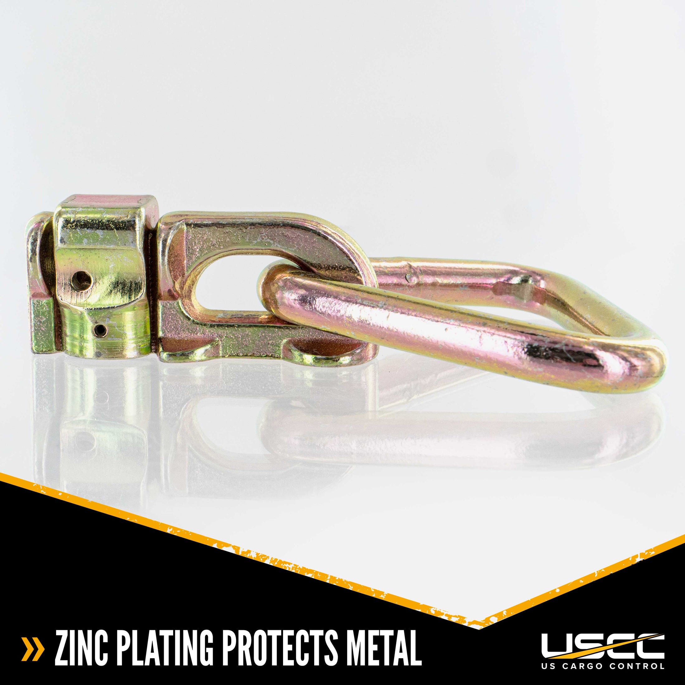 L-track Double Stud Fitting w/ Delta Link | 5,000 lbs. Break Strength