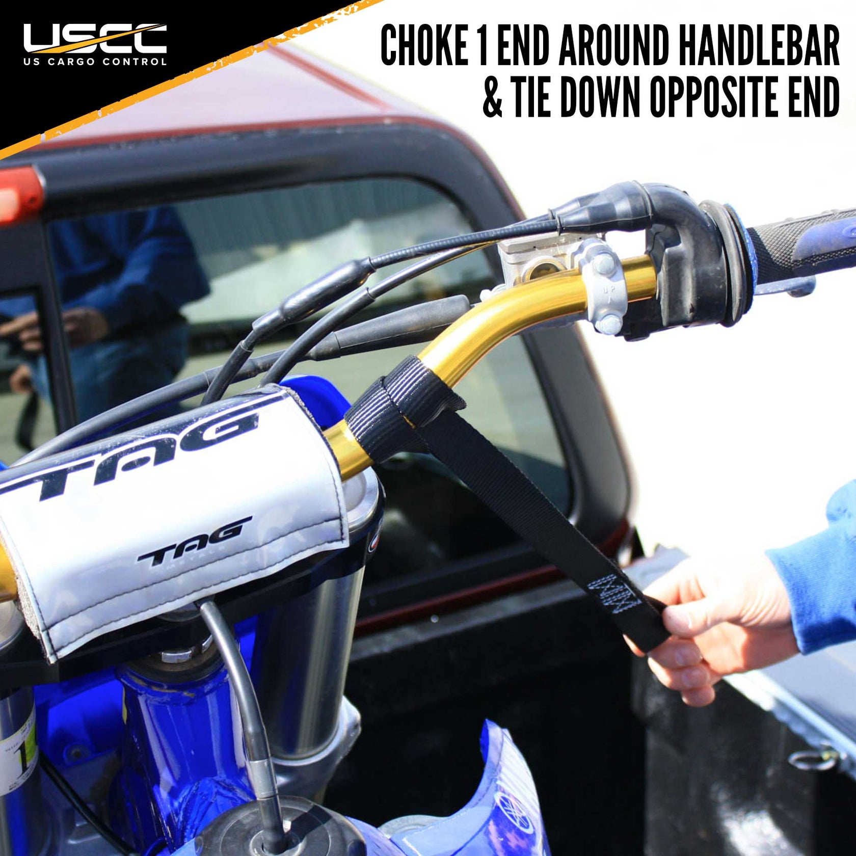 Motorcycle Handlebar Straps: Motorcycle Tie Down Straps | US Cargo Control