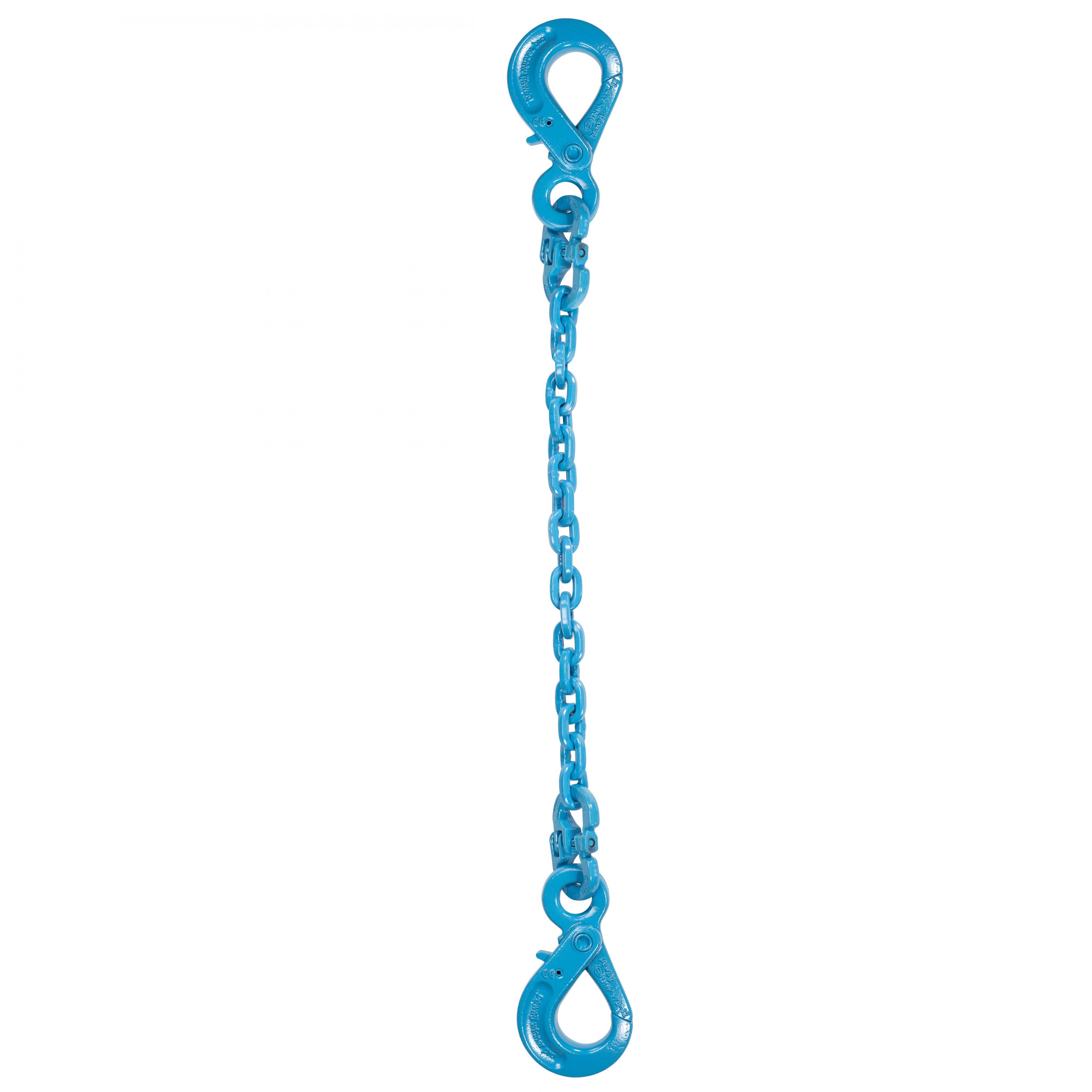 3/8" x 6' - Pewag Single Leg Chain Sling w/ Self-Locking & Self-Locking ...