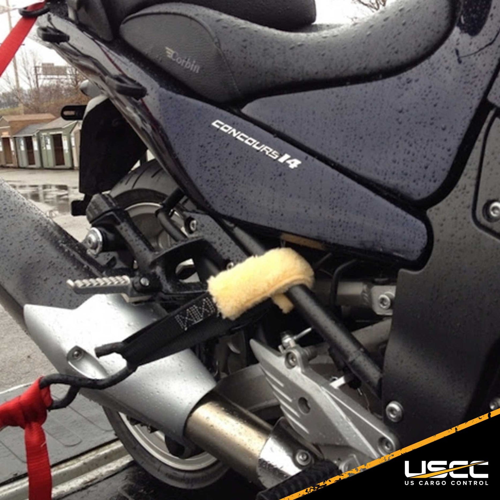 Soft Tie Plush Covers - Motorcycle Strap Protection - Soft Tye Sleeve