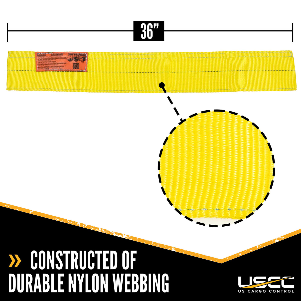 Nylon Quick Wear Sleeve for 1" Web | Sling Protector Sleeve | 36"